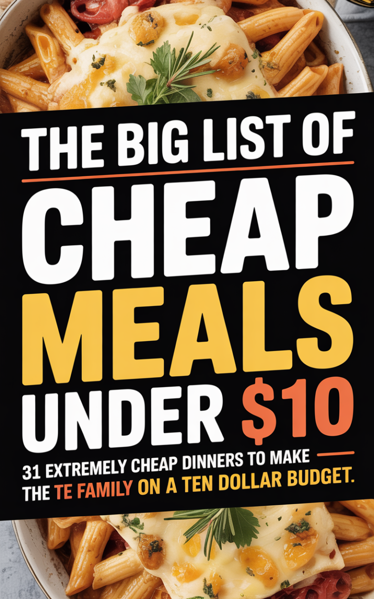 Budget Bites: 5 Hearty Family Dinners Under $10 That Impress Every Time ...
